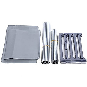 Jstcmadby Freestanding Bookshelf 4 Layers Open Bookshelf Assembled Fabric Bookshelf Storage Wall Shelf for Home Office Kitchen Storage