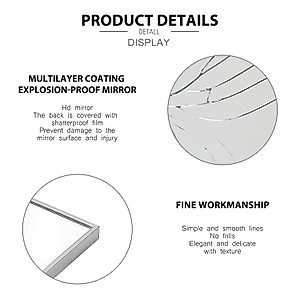 self Full Length Floor Mirror 65"x22" Large Rectangle Wall Mirror Standing Hanging or Leaning Against Wall for Bedroom, Dressing and Wall-Mounted Thin Frame Mirror - Oxidized Silver