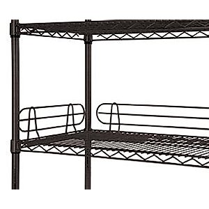 Omega Products Corporation 24" Wide Black Wire Shelf Ledge