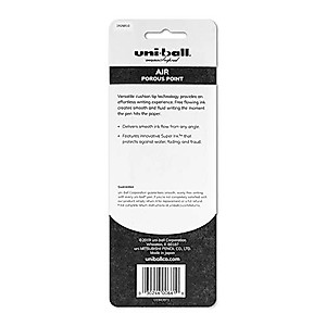 uni-ball AIR Rollerball Pens, Fine Point (0.7mm), Blue, 3 Count