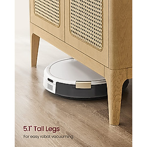 VASAGLE by SONGMICS HOME Rattan Sideboard Buffet Storage Cabinet - Kitchen Cupboard Server Console Table with Adjustable Shelves, 15.7 x 31.5 x 35.4 Inches for Entryway, Living Room, Natural