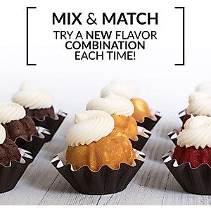 Nostalgia MyMini Lava & Bundt Cake Maker-mini breads, mini muffins, compact size (Navy)