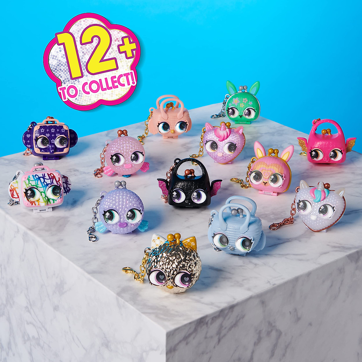 Purse Pets Luxey Charms, 2-Pack Collectible Kids Purse Accessories & Shoulder Bag Charms (Styles May Vary), Blind Box Coin Purse, Girls & Tween Gifts