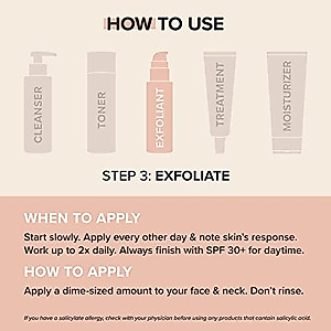 Paula's Choice SKIN PERFECTING 2% BHA Lotion Salicylic Acid Exfoliant, 3.3 Ounce Bottle Facial Exfoliator for Blackheads, Enlarged Pores, Wrinkles & Fine Lines