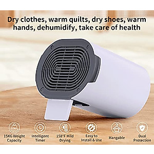 OCTIDE Multifunctional Portable Dryer, Shoe Dryer, Quilt Dryer, with Hand Warmer, Foldable, Intelligent Timing, Suitable for Home, Travel, Dormitory, 600W High Power.