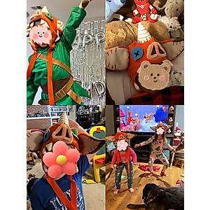 SLDFMV Halloween BOTW Kids Bokoblin Mask TOTK Link Pig Plush Hat Cosplay Prop Xmas Gift Cute Cartoon Toy Decorative Helmet