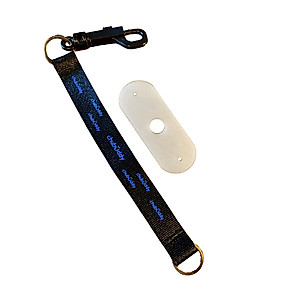 CHU-BUDDY Chubuddy Chew Holder Black Screen Print- Black Tether and Natural Strap