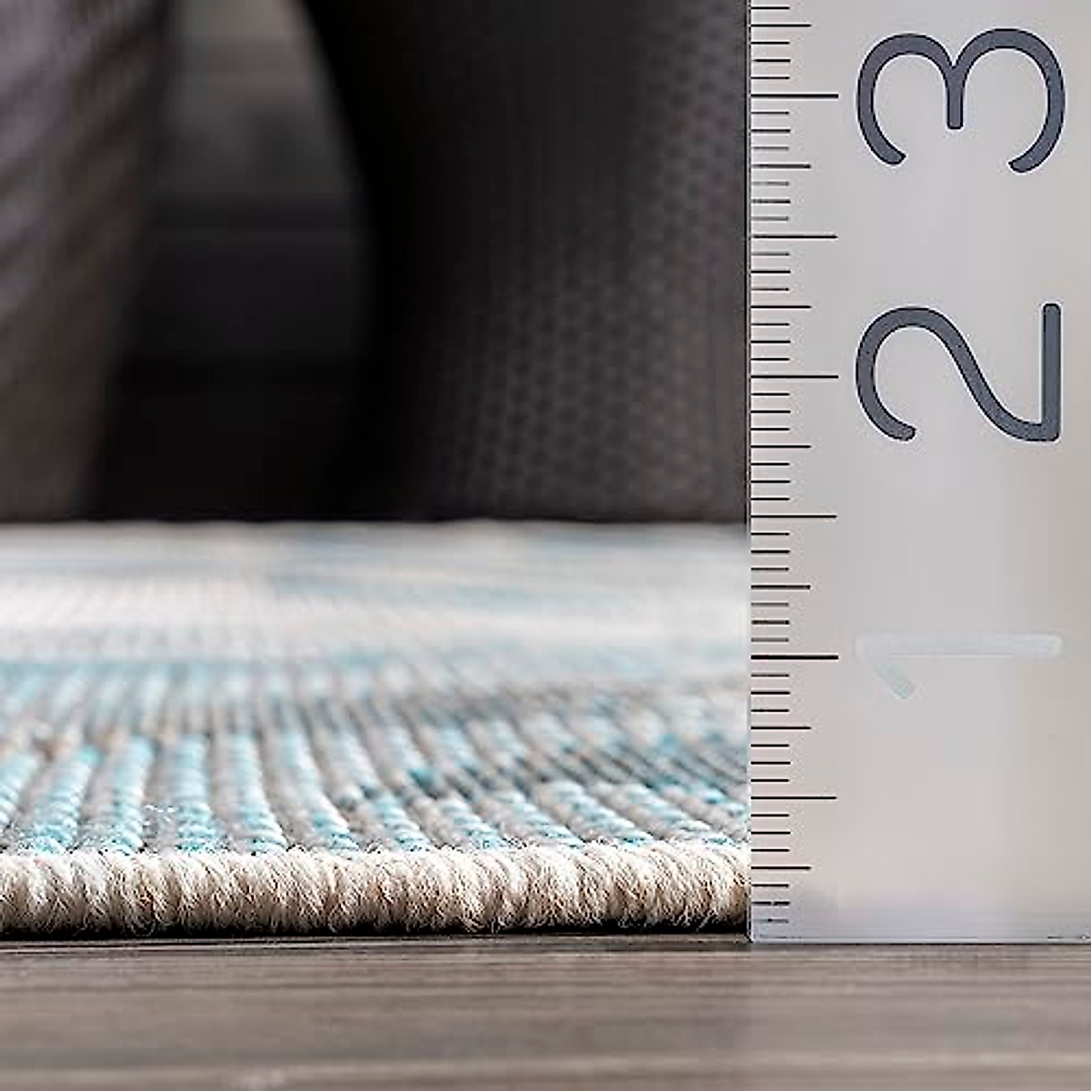 nuLOOM Outdoor Trudy Area Rug, 5x8, Turquoise