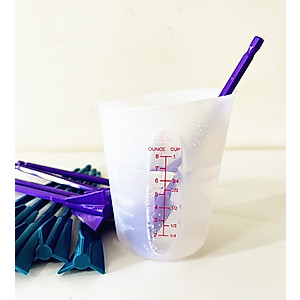 Resin Mixer Epoxy Mixer Paddles,10 PCS Drill Mixing Attachment,Reusable Paint Mixer for Drill,Epoxy drill paddles drill mixer Drill Attachment Paint Stirrers Epoxy Stirrer-Purple+Green