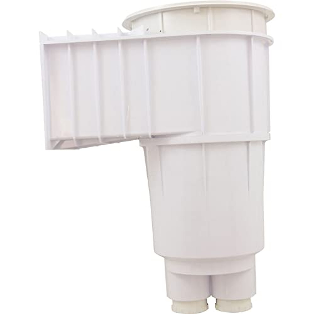 Sta-Rite 08650-4404 U-3 SwimQuip Inground Skimmer for Concrete Pools, 2 Inch Slip with 1 1/2 Inch Slip Reducers, White w/ White Lid & Frame, without Float