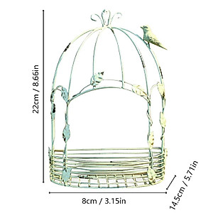 8.66"Art Wall Decor Metal Floating Shelves Hanging Bird Cage Display Rack Wall Mounted Storage Rack Indoor Outdoor Garden Decoration Wall Shelf Plant Stand Bedroom Livroom Office Sofa Cafe Home Decor