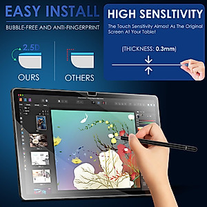 DETUOSI 【2-PACK】 Screen Protector for Samsung Galaxy Tab S10+ Plus/ S9 Plus/ S9 FE Plus/ S8 Plus/ S7 FE/ S7 Plus 12.4" Android Tablet Tempered Glass Film for SM-X810/ X818/ X610/ X800/ T738/ T970