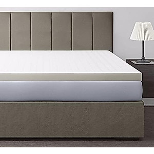 3" Inch Organic Latex Mattress Topper Pad (Medium, Queen Size) GOLS Certified, Back Pain Relief Support, Hypoallergenic, Cooling and Breathable