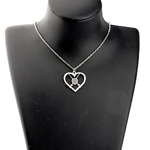 MYOSPARK Fencing Gift Fencing Charm Necklace Fencing Jewelry Fencer Gift for Team Coach Fencing Lovers Fencing Sport Gift (Fencing NL)