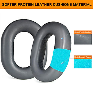 FIT 6100 Earpads - defean Replacement Ear Pads Cover Cushions Compatible with Plantronics BackBeat FIT 6100 Wireless Bluetooth Headphones (Titanium)