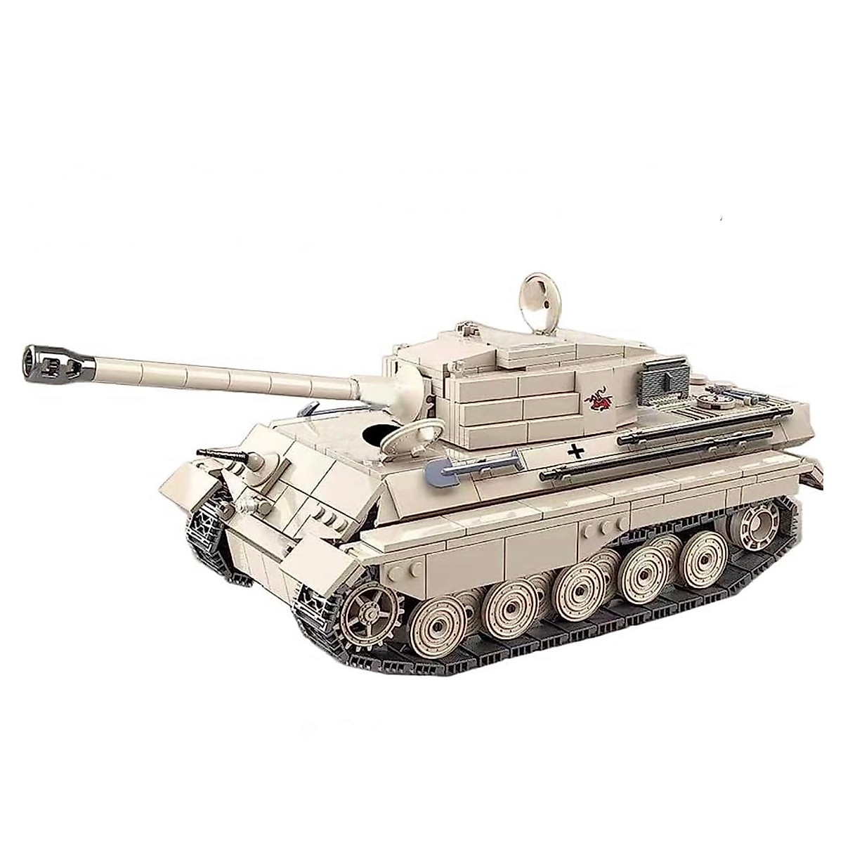 General Jim's Military Brick Building Set - WW2 German Army King Tiger Panzer VI Tank Building Blocks Model Set for Military, World War 2 and Building Enthusiasts Including Teens and Adults