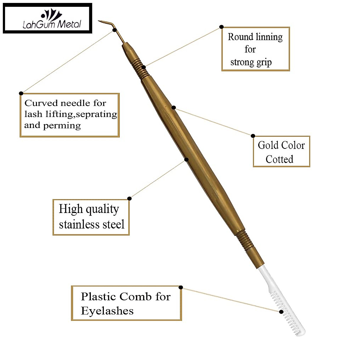 Separation Eye lash Separator Tool Pro Lash Lift Tools and Tint Kit Professional Lifting - Lashes Separater Perm Extension Separating Comb Tinting Lifter Eyelashes Seperator Supplies Silver Steel