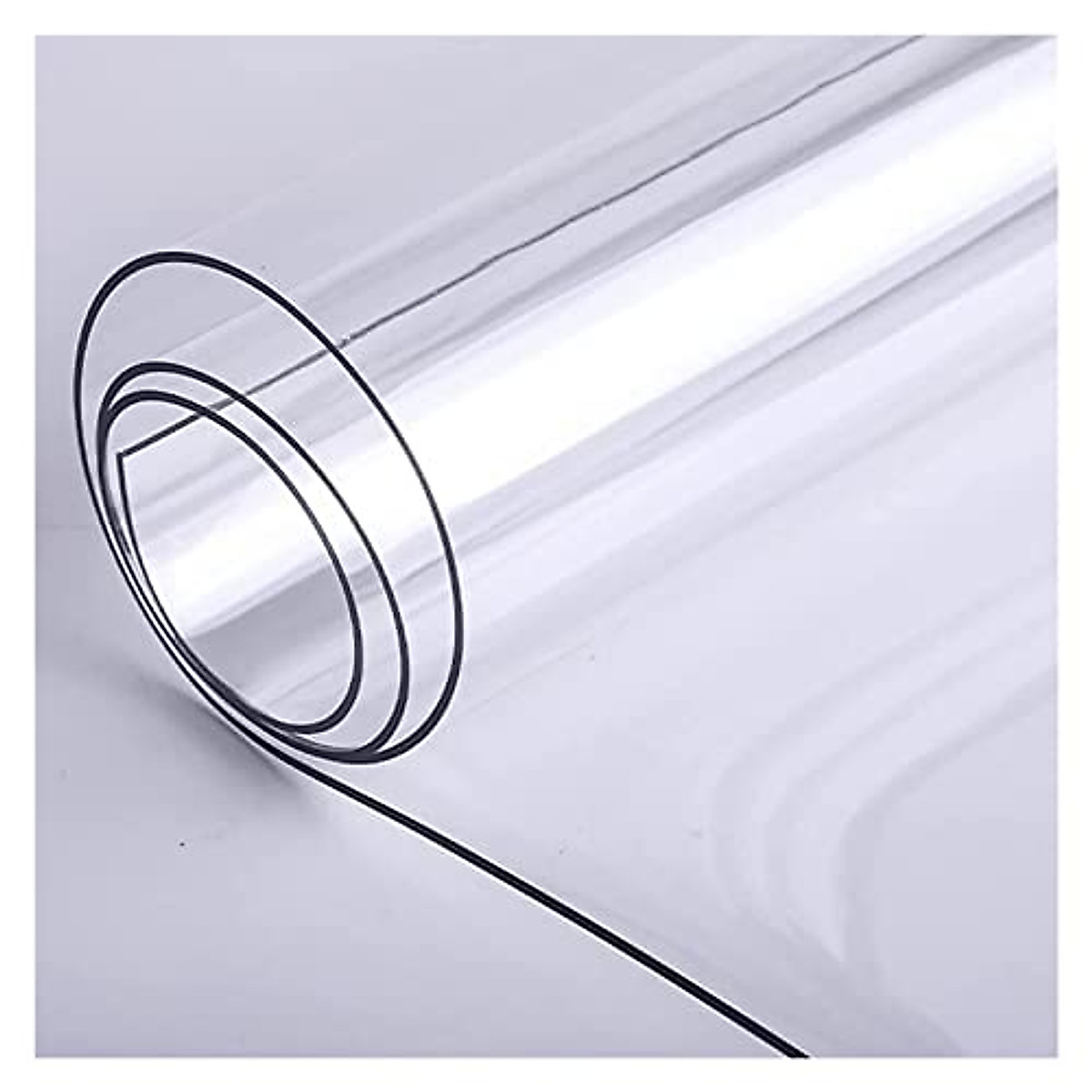 Clear PVC Desk Chair Mat 1.5mm Thick Chair Mat for Hard Floors, Plastic Carpet PVC Transparent High Impact Strength Office HouseholdNot Deformed Floor mat,60/90/100/120cm Wide for Office & Home (Colo