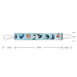 PandaEar 6 Pack Baby Pacifier Clips| Universal Neutral Pacifier Holder Binky Clips for Boys and Girls Teething| Most Pacifier Styles and Baby