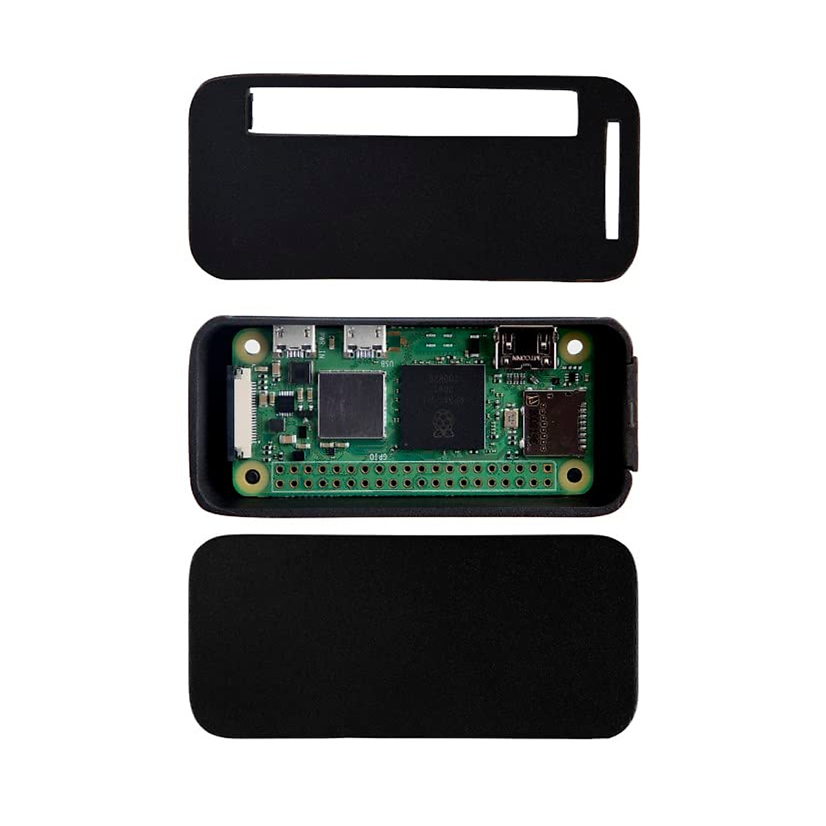 Vilros Multi Use Raspberry Pi Zero Compatible Passive Cooling Case (Black)
