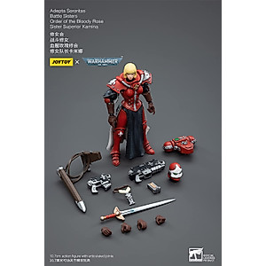 HiPlay JoyToy Warhammer 40K Adepta Sororitas Battle Sisters Order of The Bloody Rose Sister Superior Kamina 1:18 Scale Collectible Action Figure
