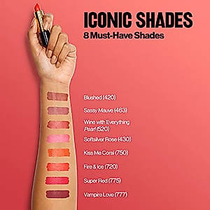 Revlon Super Lustrous Lipstick, Creamy Formula For Soft, Fuller-Looking Lips, Moisturized Feel, 745 Love Is On, 0.15 oz