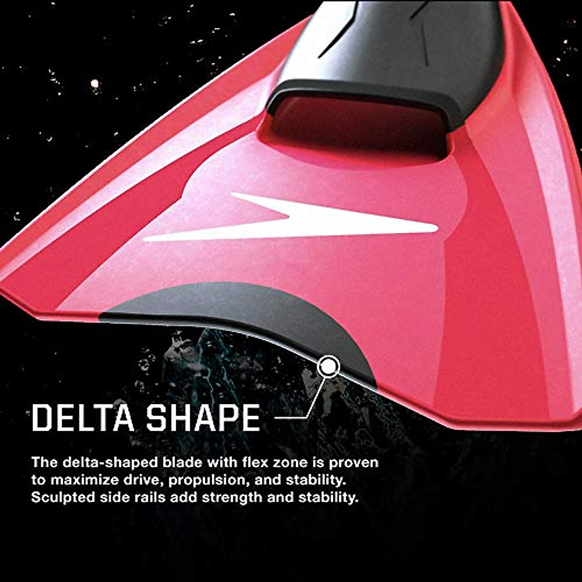 Speedo unisex adult Swim Training Switchblade Fin, Black/Red, XXL - Men s Shoe size 13-14 Women Shoe 14-15 US