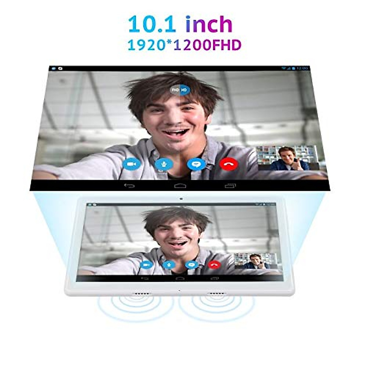 ZONKO 10 inch Tablet, Android 9.0 Pie, Octa-Core Processor, 5G Wi-Fi,10 inch Android Tablets, 32GB Storage, 1920x1200 IPS HD G+G Display, GPS,Metal Body,Silver