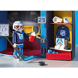 Playmobil NHL Locker Room Play Box, Blue