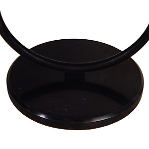 beaysyty Modern Elegant with Double Tray Crystal Floor Lamp for Office Cafe Den Living Room Bedroom,Foot Switch and Black Finish,Crystal Lampshade Arc Floor Lamp