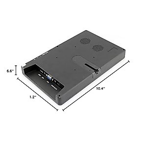 ELECROW Portable Monitor 10.1 Inch Screen IPS Monitor 1920x1080P with HD VGA Port Build-in Speakers VESA Mount for Raspberry Pi 5/4/3/400 Windows 11/10/8/7 PS Xbox