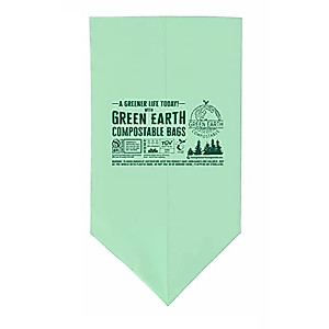 Green Earth Compostable Medium Kitchen Food Scrap Waste Bags, Compost Bin Compatible, 8 Gallon, 30 Liter, 25-Count, 0.85 Mil Thickness, ASTM D6400, US BPI and Europe OK Compost Home Certified, USA