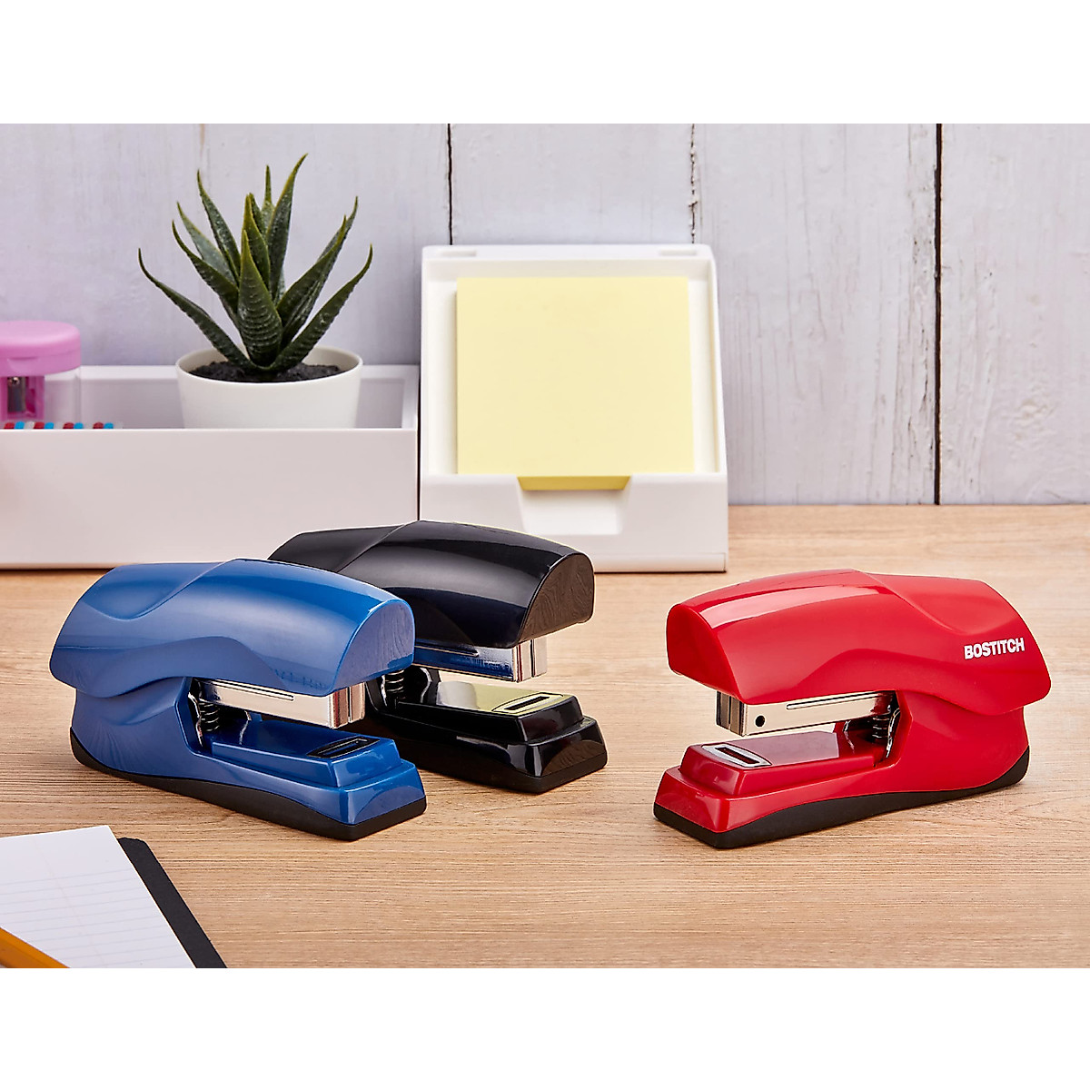 Bostitch Office Heavy Duty 40 Sheet Stapler with 1250 Staples & Claw Remover, Small Stapler Size, Fits into The Palm of Your Hand, Value Pack, Red (B175-RED-VP)