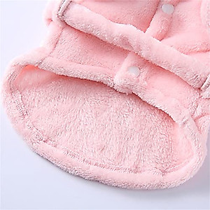 TTBDWiian Dog Close Medium Hotel Nightgown Bathrobe Dog Pajamas Clothes Bath Bathrobe Towel Pet Pet Cat Pet Clothes (White, Small)