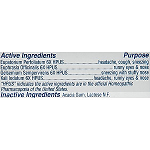 Hyland's Baby Tiny Cold Tablets, Natural Relief of Runny Nose, Congestion, and Occasional Sleeplessness Due to Colds, 125 Quick-Dissolving Tablets (Pack of 2)