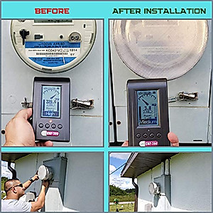 OMPERIO Smart Meter Cover RF-Radiation Shield Guard EMF Protection, Reduces EMF RF and 5G, Stainless Steel 316 Faraday Cage (Designed in USA by OMPERIO® Family Brand)