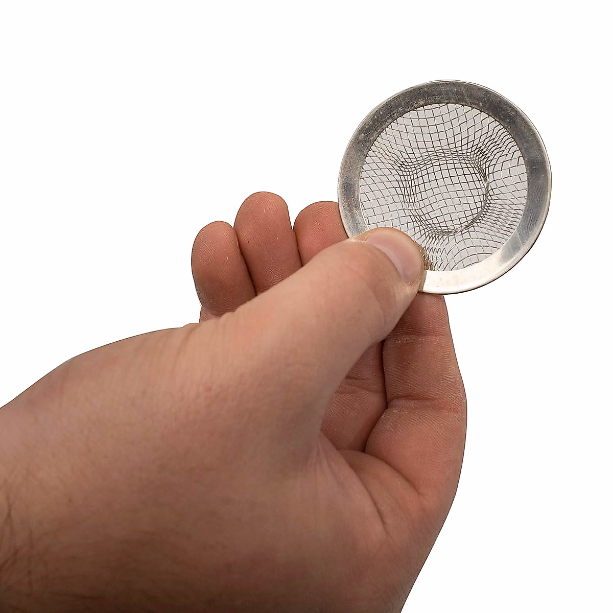 Treasure Gurus Stainless Steel Metal Kitchen Sink Basin 2pc Filter Set Strainer Stopper Bath Tub Hair Catcher Drainer