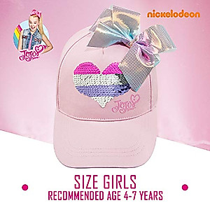 Nickelodeon Girls JoJo Siwa Pink Baseball Cap Hat - Age 4-7