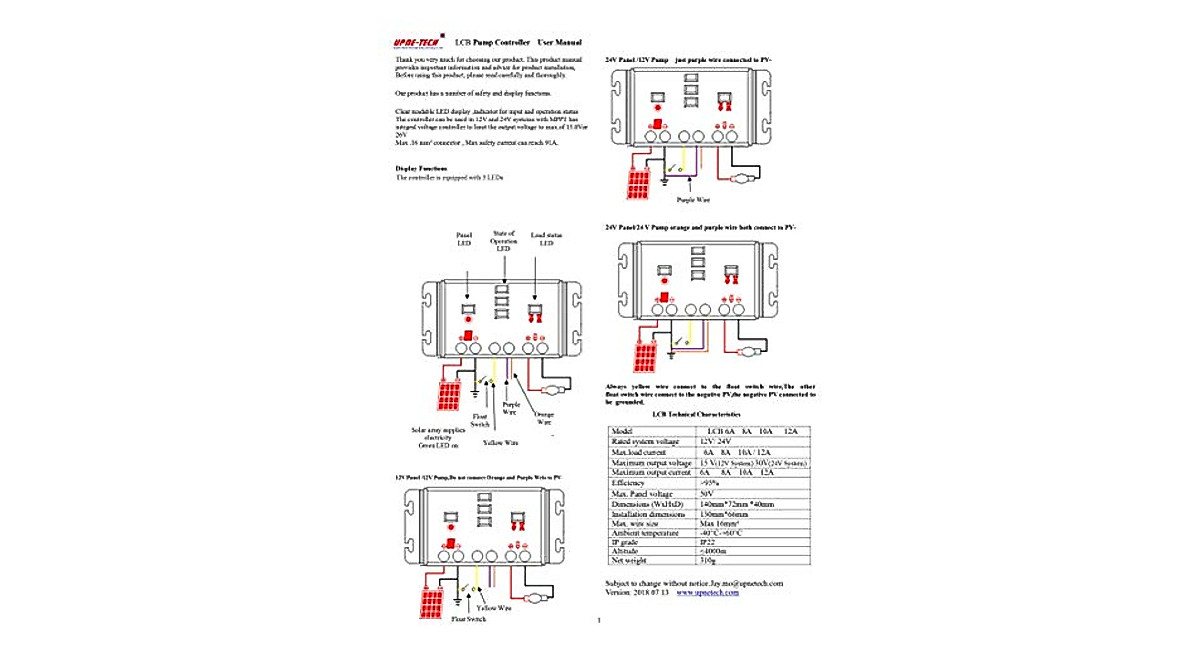 Solar Pump Controller LCB 16A | Boost Water Output by 90%
