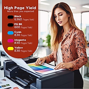 Toner Kingdom Compatible Ink Cartridge Replacement for Canon 280 281 PGI-280XXL CLI-281XXL PGI 280 CLI 281 XXL Ink for PIXMA TR7520 TR8520 TS6120 TS6220 TS6320 TS8120 TS9120 TS9520 Printer (5 Pack)