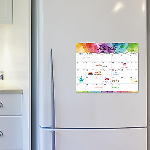 Magnetic Calendar 2025-2026 - JUL 2025 - DEC 2026, Calendar 2025-2026, Magnetic Monthly Calendar, 8" x 10", Tear-off Pad, 18 Months Calendar 2025-2026