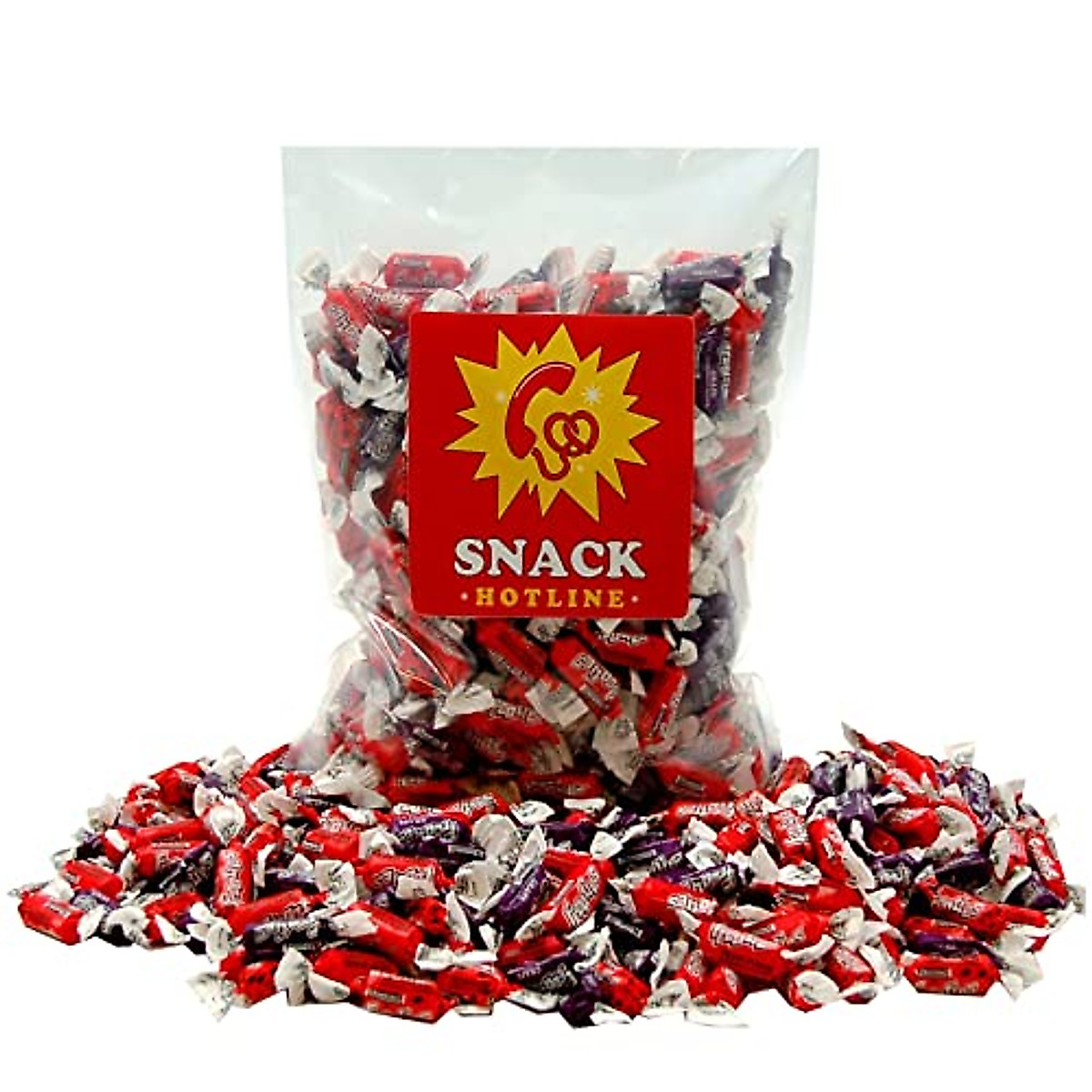 Tootsie Roll Frooties 3 Flavor Mix-Fruit Punch-Grape-Watermelon-1.75 LB Assortment of Chewy Taffy-Individually Wrapped - Bulk Variety Pack Enclosed in a Secured Heat Sealed Bag by Snack Hotline