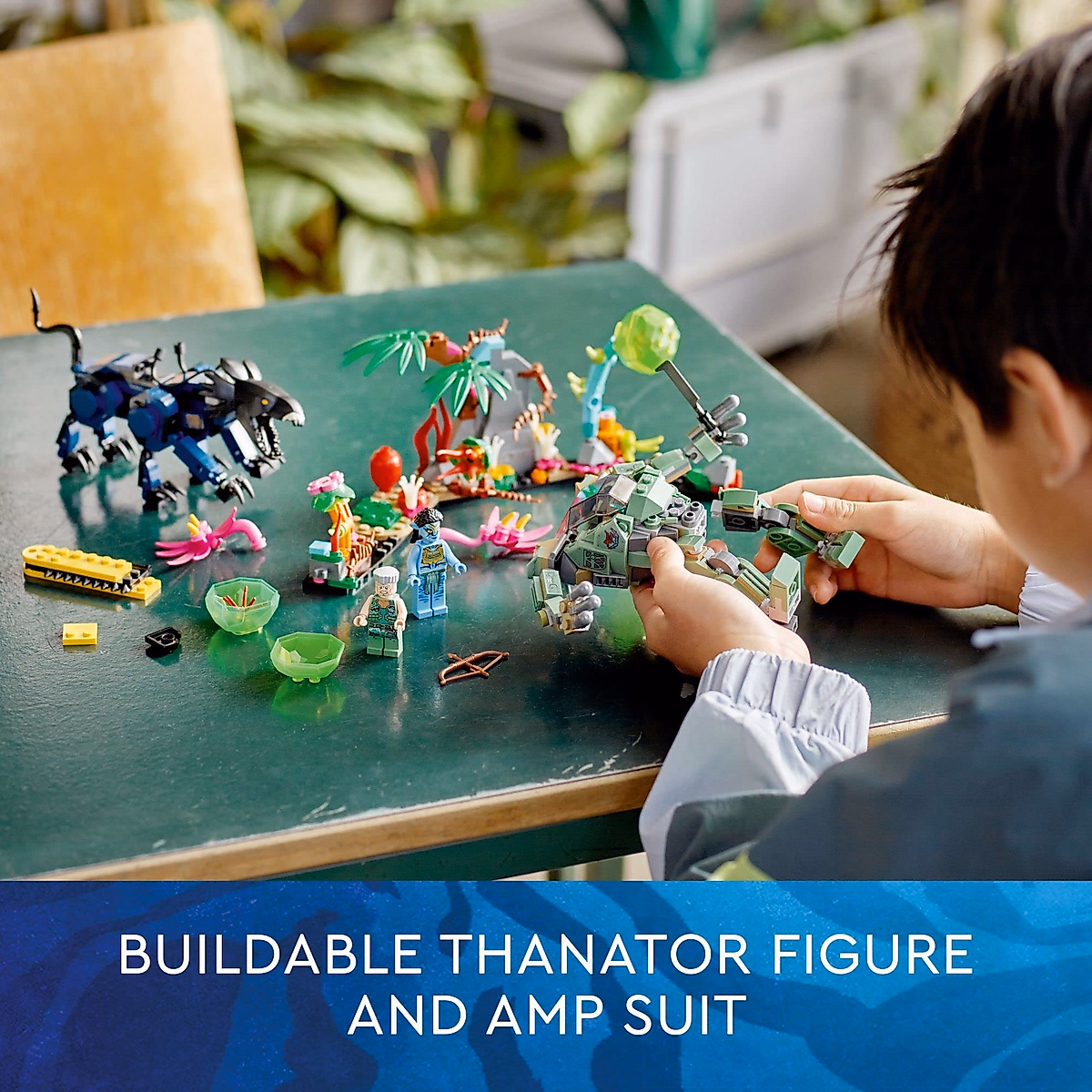 LEGO Avatar Neytiri & Thanator vs. AMP Suit Quaritch 75571 Buildable Action Toy with Animal Figure and Pandora Scene, Gift for Kids