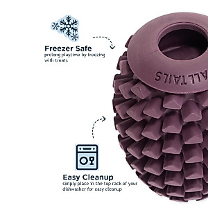 Tall Tails Natural Rubber Pinecone Reward Toy for Dogs Toy - Use with Spreadable Treats and Kibble