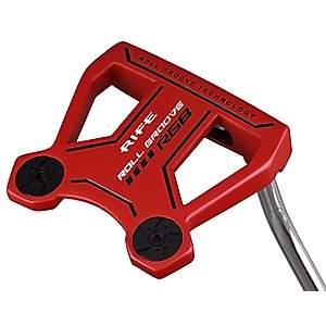 Rife Golf Roll Groove Technology Series Right Handed Red RG8 Full Exotic Mallet Putter Precision Milled Face Edge and Cavity Ensures an Ideal Weight Balance (Right, 34")