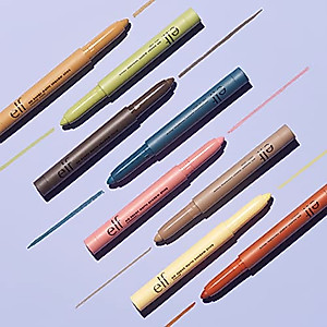 e.l.f. No Budge Shadow Stick, Longwear, Smudge-Proof Eyeshadow, Twist-up Design & Built-in Sharpener, Vegan & Cruelty-Free, Magnetic Pull, 0.056 Oz