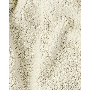 The Children's Place,and Toddler Long Sleeve, Sherpa Lined, Zip-Front Hoodie Sweatshirt,RENEW BLUE,18-24 Monts