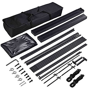 150" PVC Diagonal Portable Detachable Projector Screen with Stand - Detachable 160 Degree Wide Viewing 1.1 Gain & 16:9 Aspect Ratiosupports 2D 3D 4K HD Projection Outdoor Open-air Movie (150")