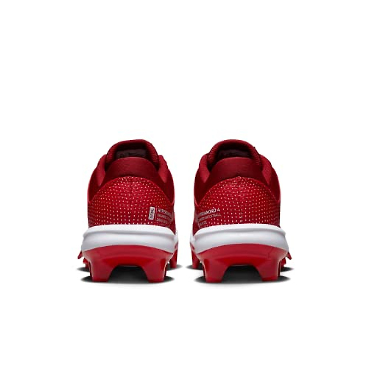 Nike Women's Hyperdiamond 4 Pro Molded Softball Cleats Red | White Size 8 Medium