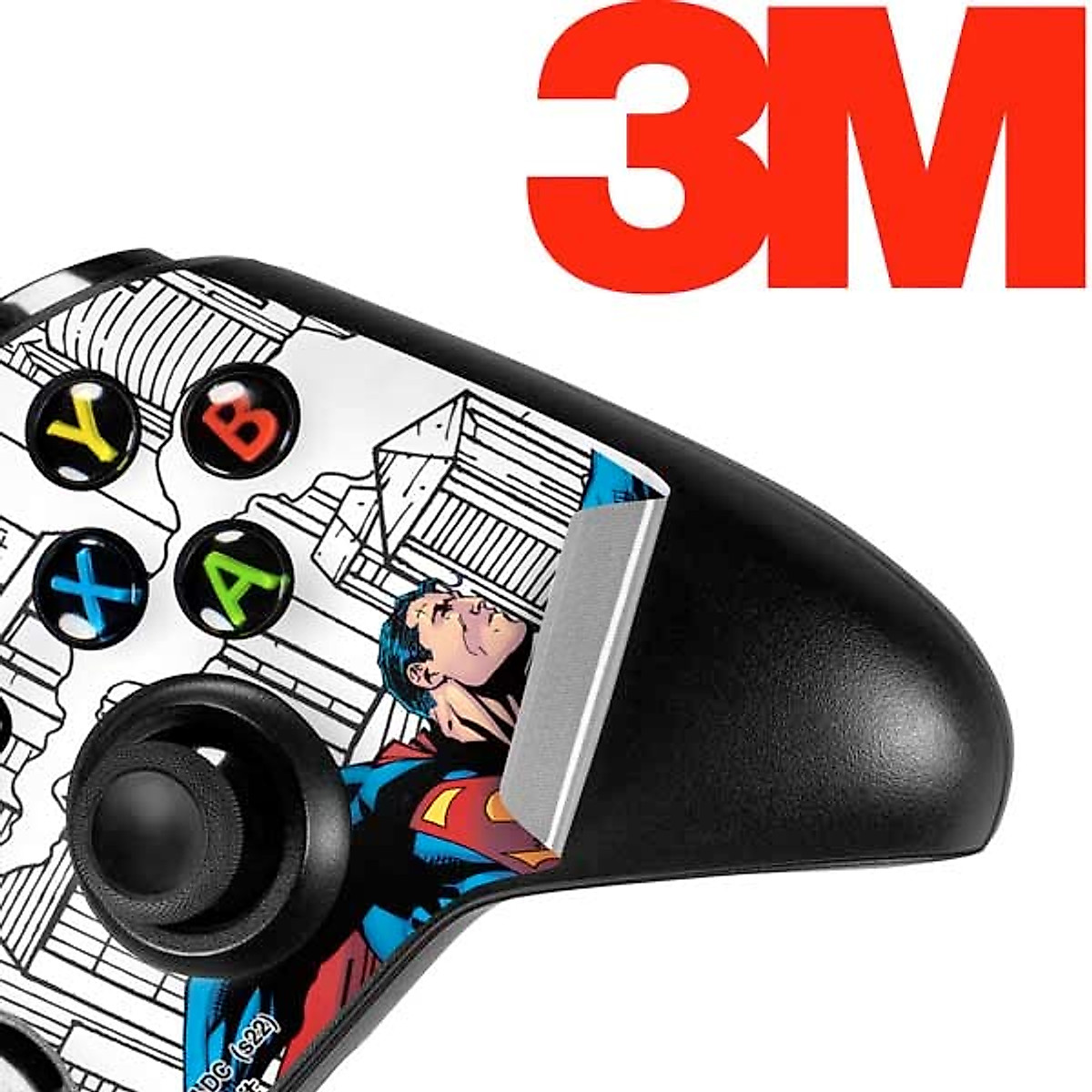 Skinit Decal Gaming Skin Compatible with Xbox One S Controller - Officially Licensed Warner Bros Superman Super Speed Design